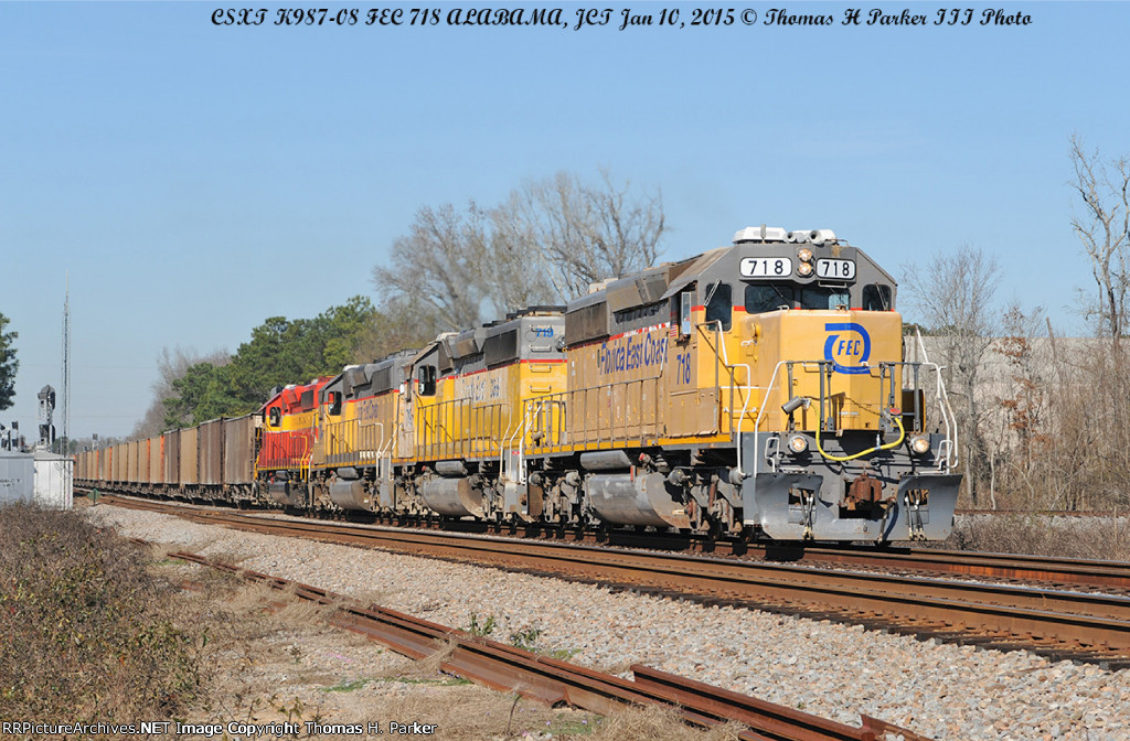 CSXT K987-08 FEC 718 Leader